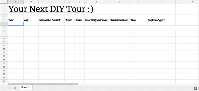 CHECK THE SPREADSHEET: Getting Organized – Audiofemme